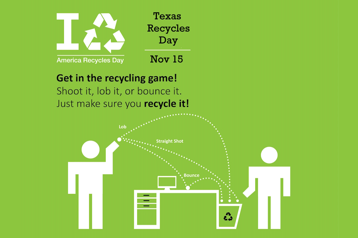 Texas Recycles Day: Recycle Paper, Cardboard, Metal & More!